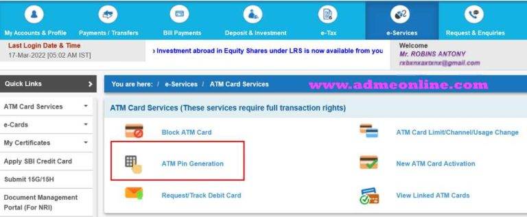 Change SBI ATM Pin Online [2025] | Change SBI ATM Pin via Net Banking