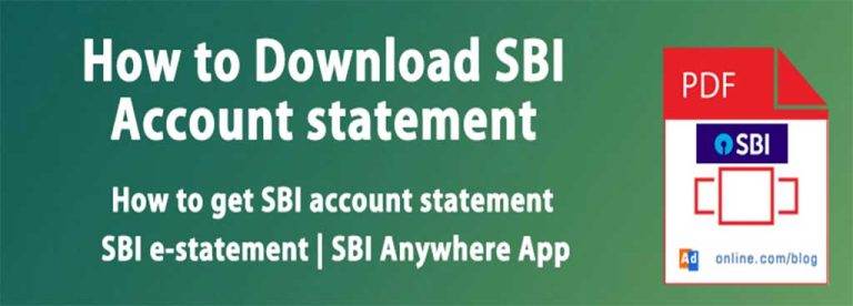 Bank statement SBI [2024] | Download SBI account Statement online