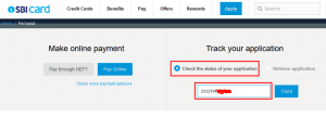 SBI Credit card Status checking | sbi credit card Track