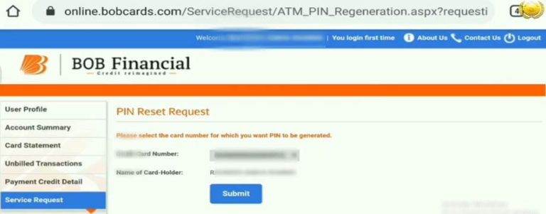 Bank of Baroda ATM Card Pin Generation | How to generate BoB ATM Pin