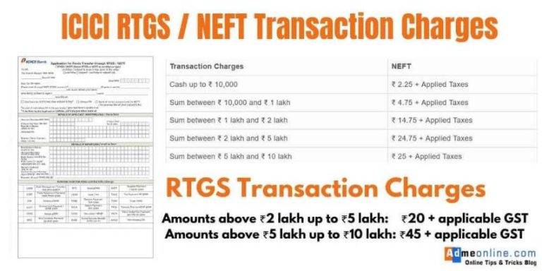 ICICI RTGS / NEFT PDF Form Download